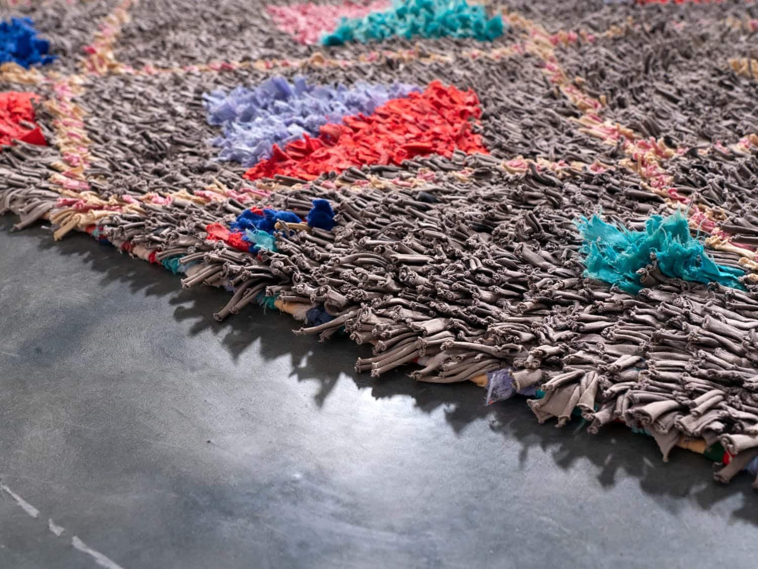 4x9 Moroccan Gray Rag Rug - ASALALIVING