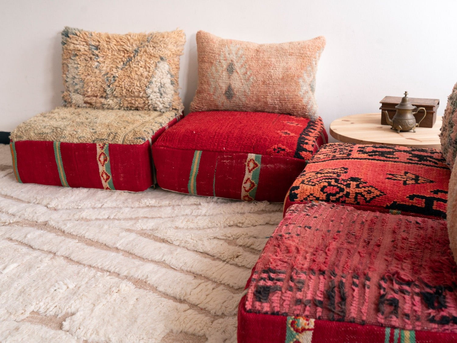 4 Places Modular Morocco Floor Couch - ASALA LIVING